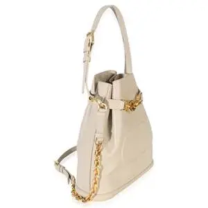 Dior Calfskin Cd Embossed Cest Bucket Bag - Beige
