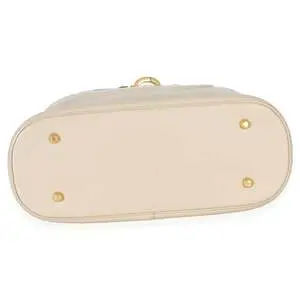 Dior Calfskin Cd Embossed Cest Bucket Bag - Beige