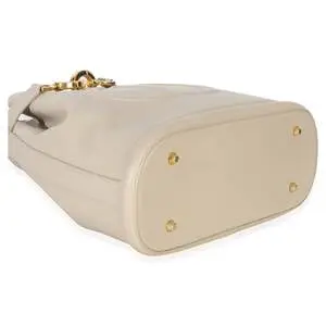 Dior Calfskin Cd Embossed Cest Bucket Bag - Beige