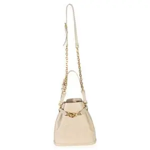 Dior Calfskin Cd Embossed Cest Bucket Bag - Beige