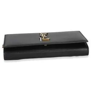 Saint Laurent Lambskin Tri Metal Kate Wallet-on-chain
