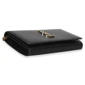 Saint Laurent Lambskin Tri Metal Kate Wallet-on-chain