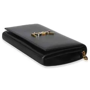 Saint Laurent Lambskin Tri Metal Kate Wallet-on-chain