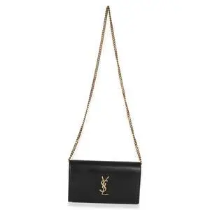 Saint Laurent Lambskin Tri Metal Kate Wallet-on-chain