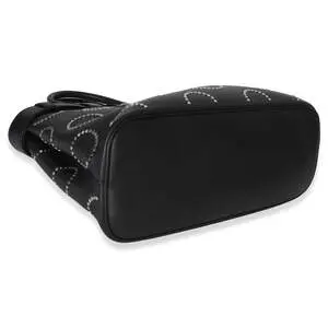 Prada Studded Buckle Leather Tote - Black