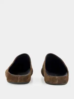 Officine Creative Babouche 001 Suede Mule Sandals - Brown