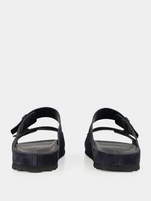 Officine Creative Agorà 010 Suede Slide Sandals - Blue