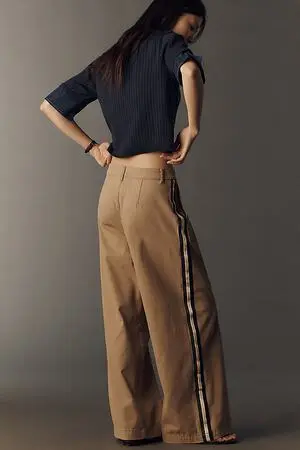 Maeve Pleated Track Trousers