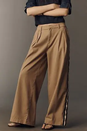 Maeve Pleated Track Trousers