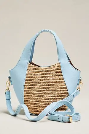 Anthropologie Sonia Mini Slouchy Tote Bag: Raffia Edition