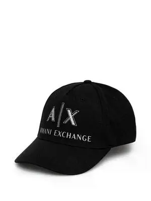 Armani Exchange Logo Baseball Cap - Black