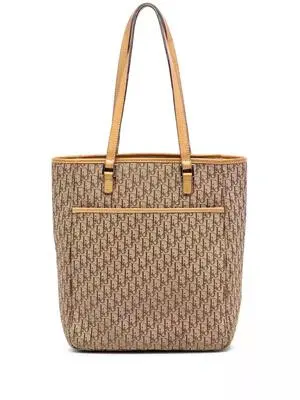 Dior 2004 Diorissimo Trotter Canvas Tote Bag - Neutrals