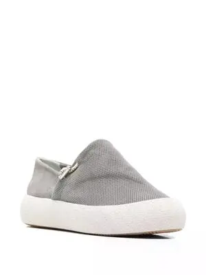 SANTHA Perforated Slip-on Sneakers - Grey
