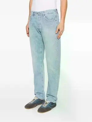 DONDUP Faded Wash Straight-leg Jeans - Blue