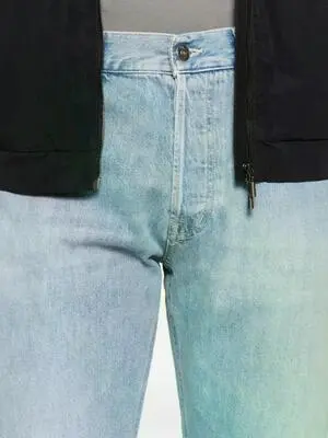 DONDUP Faded Wash Straight-leg Jeans - Blue