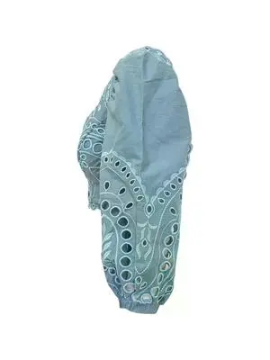 Charo Ruiz Ibiza Luna Broderie-anglaise Top - Blue
