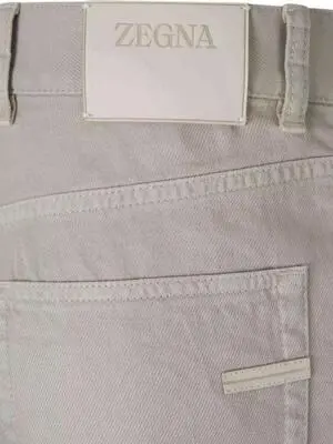 Zegna Slim-fit Five-pocket Jeans - Neutrals