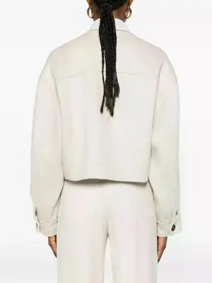 Brunello Cucinelli Button-fastening Jacket - Neutrals