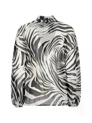 Max Mara Zebra-print Blouse - White