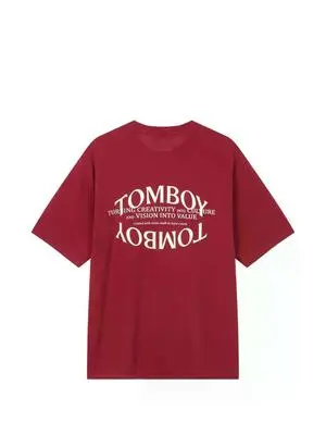 STUDIO TOMBOY Logo-print Short-sleeve T-shirt - Red