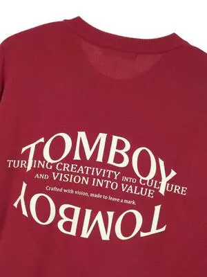 STUDIO TOMBOY Logo-print Short-sleeve T-shirt - Red