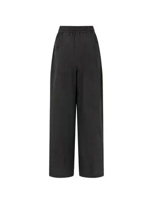 STUDIO TOMBOY Check-pattern Drawstring Trousers - Brown