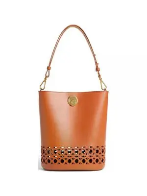 COCCINELLE Medium Nikla Laser-cut Leather Shoulder Bag