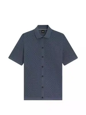 BOSS Regular-fit Shirt In Knitted Cotton