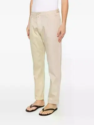 Jacob Cohen Henry Pleated Turn-up Trousers - Neutrals