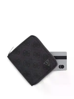 Guess Monogram-print Logo-plaque Wallet