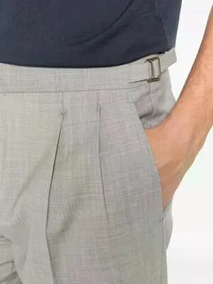 BRIGLIA 1949 Pleated Side-adjuster Trousers - Grey