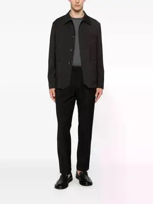 BRIGLIA 1949 Pleated Buckled-waist Trousers - Black