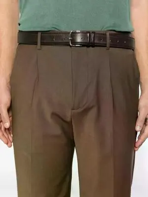 HOSIO Pleated Straight-leg Trousers