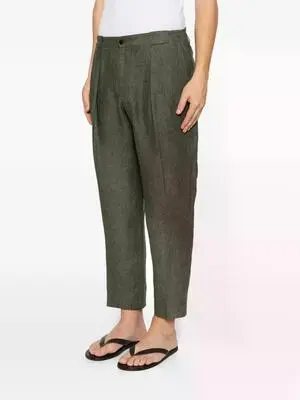 BRIGLIA 1949 Linen Trousers - Green