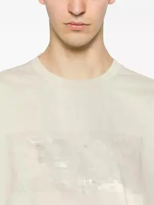 BOSS Logo-print Short-sleeve T-shirt - Neutrals