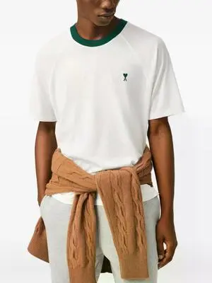 AMI Paris Cotton De Coeur T-shirt - White