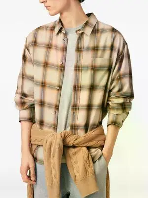 Ami De Coeur Checkered Boxy Shirt - Neutrals