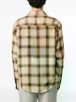 Ami De Coeur Checkered Boxy Shirt - Neutrals