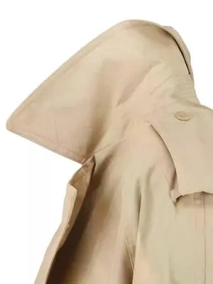 THE FRANKIE SHOP Riva Double-breasted Trench Coat - Neutrals