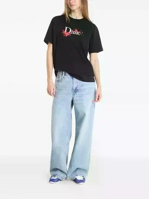 DIME Logo-print T-shirt - Black