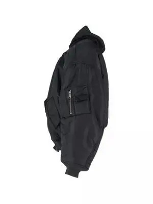 Balenciaga Layered Bomber Jacket - Black