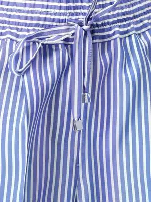 Kiton Striped Wide-leg Trousers - Blue