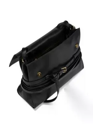 Moschino Belted Leather Shoulder Bag - Neutrals