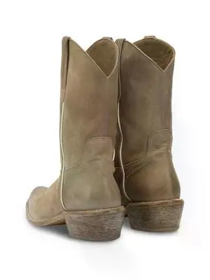 Moma Dallas Western-style Cowboy Boots - Neutrals
