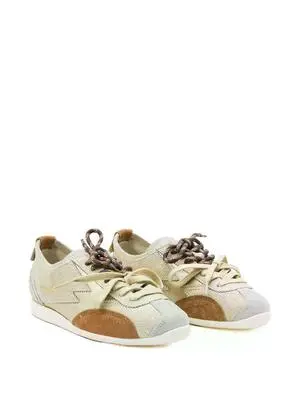 MOA CONCEPT Ikigai" Cracked Effect Suede Panel Sneakers