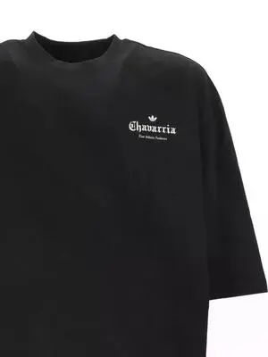 Adidas X Willy Chavarria Logo-print Rose-graphic T-shirt