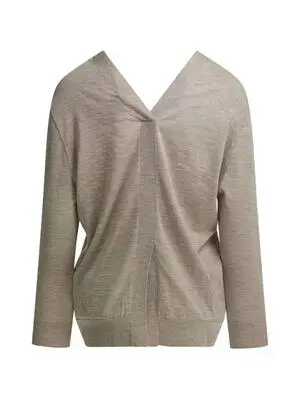 SA SU PHI V-neck Cashmere-blend Sweater - Neutrals
