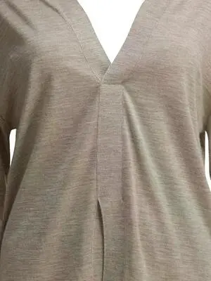 SA SU PHI V-neck Cashmere-blend Sweater - Neutrals