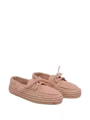 PALOMA BARCELO Penelope Raffia-upper Mules - Pink