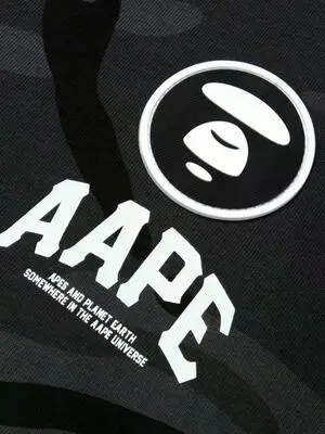 AAPE BY *A BATHING APE Moonface Patch Panelled T-shirt